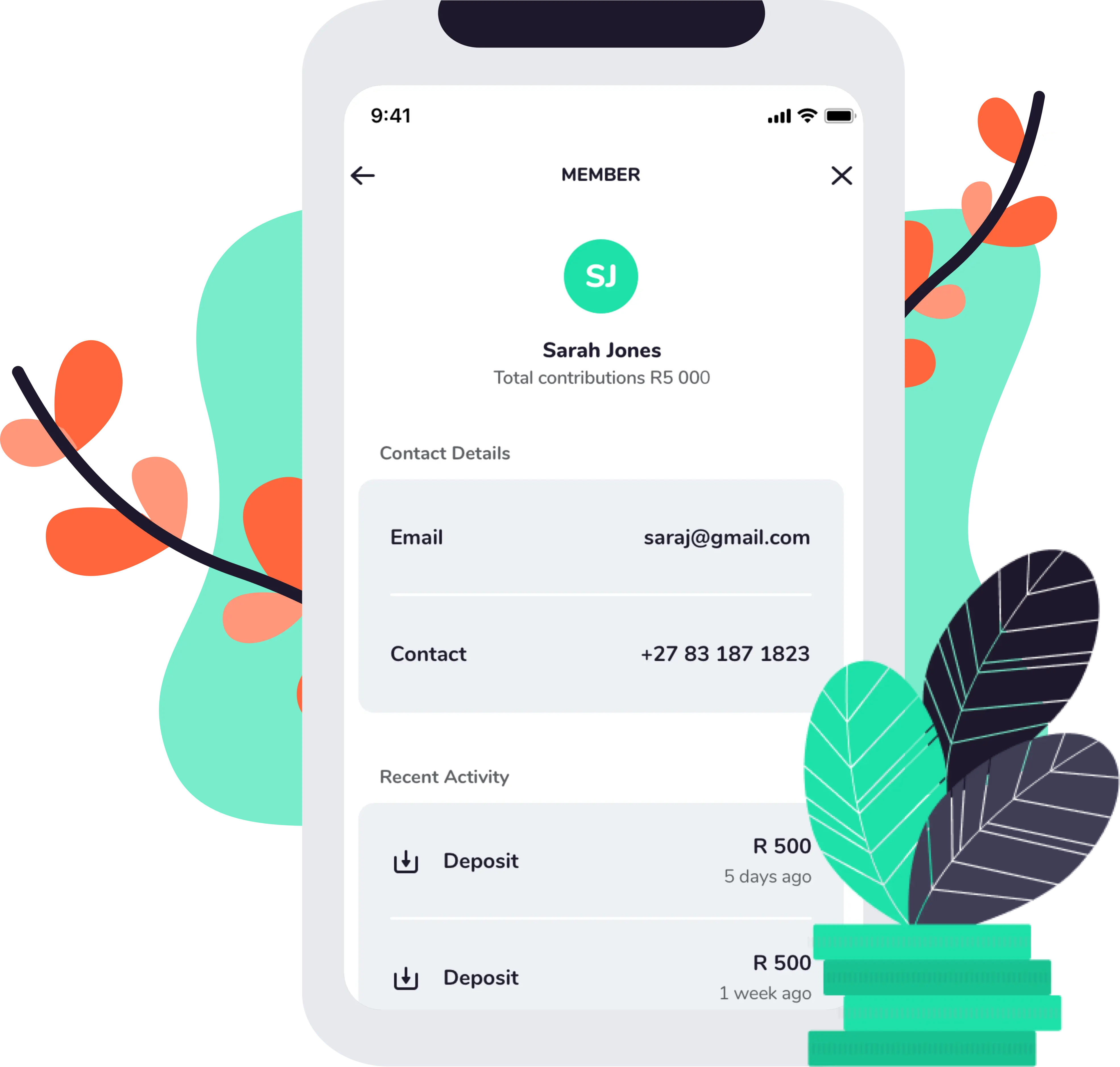 Member view of shared goal